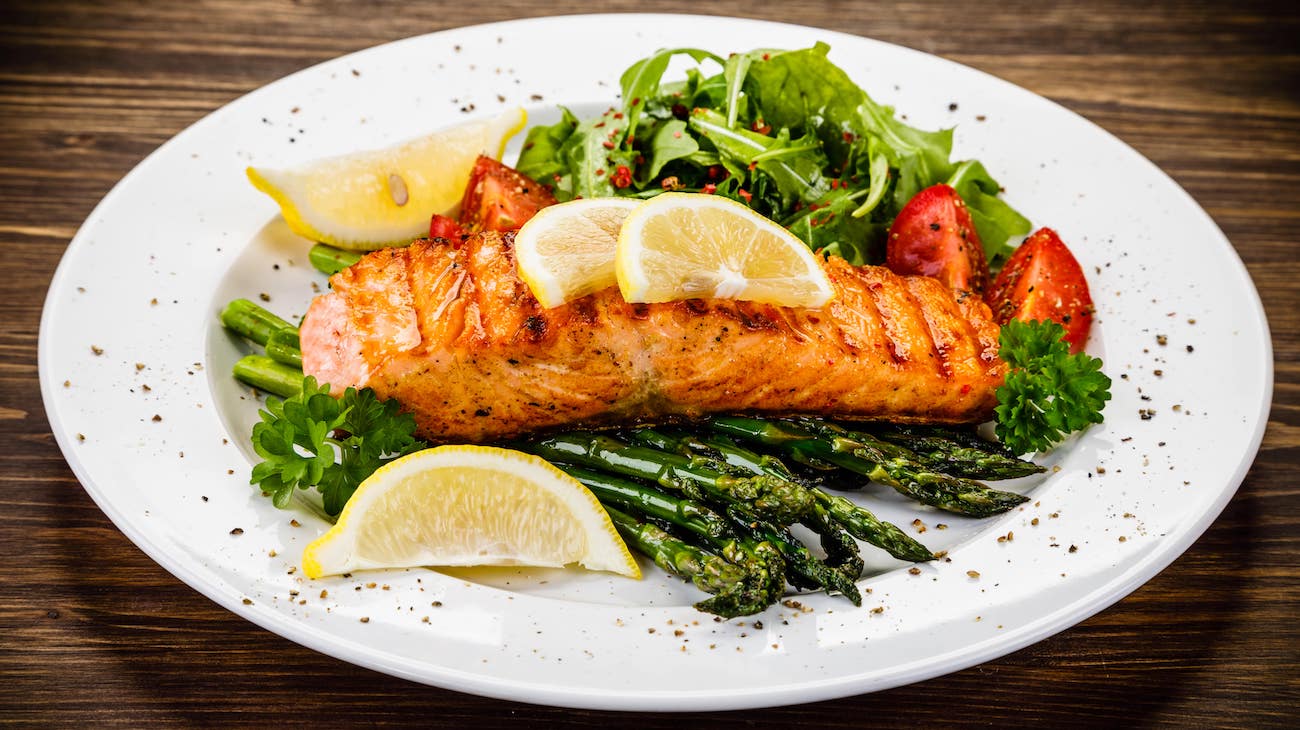 Grilled Salmon Filet Plate Recipe